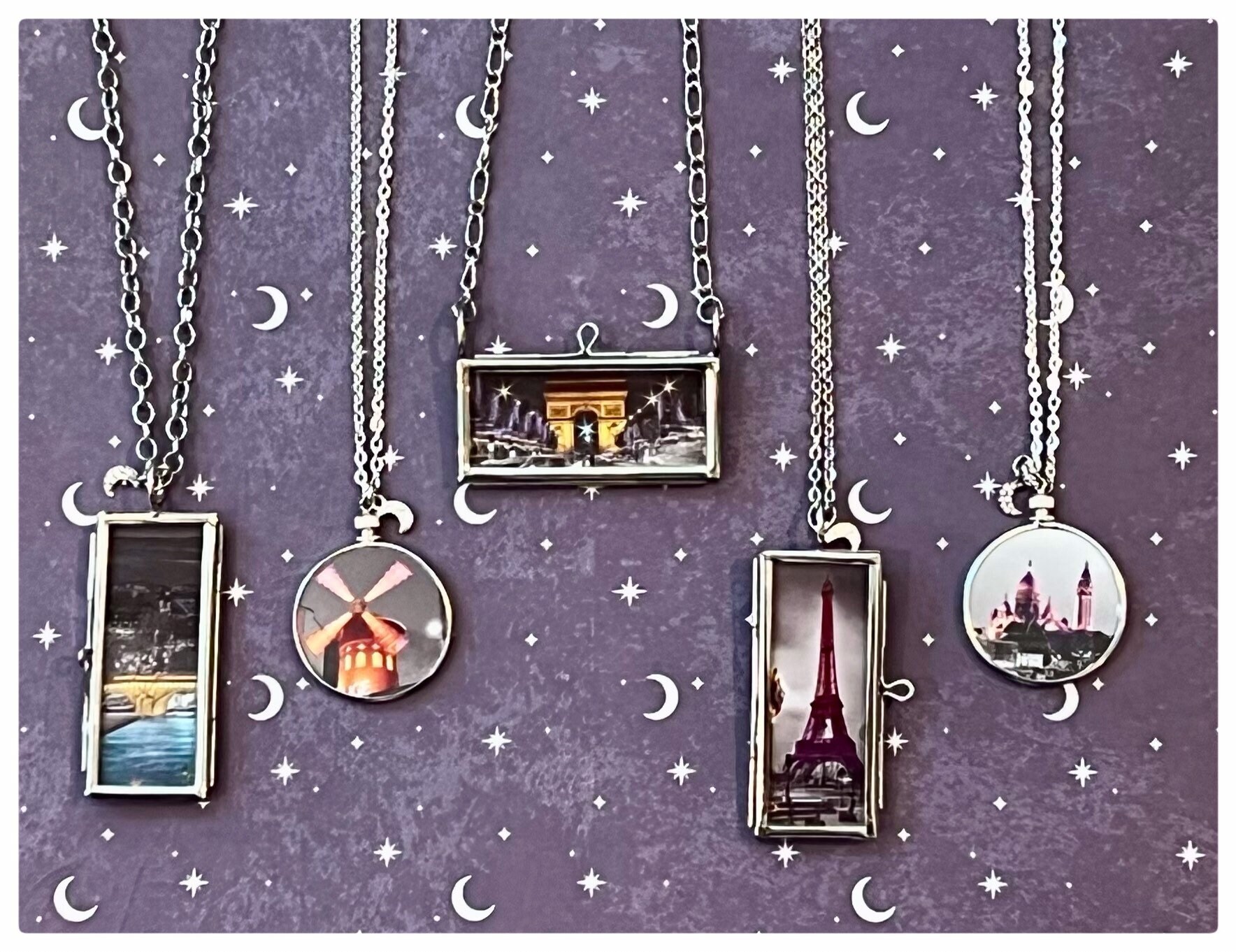 Eiffel Tower Paris at Night Lockets - Etsy