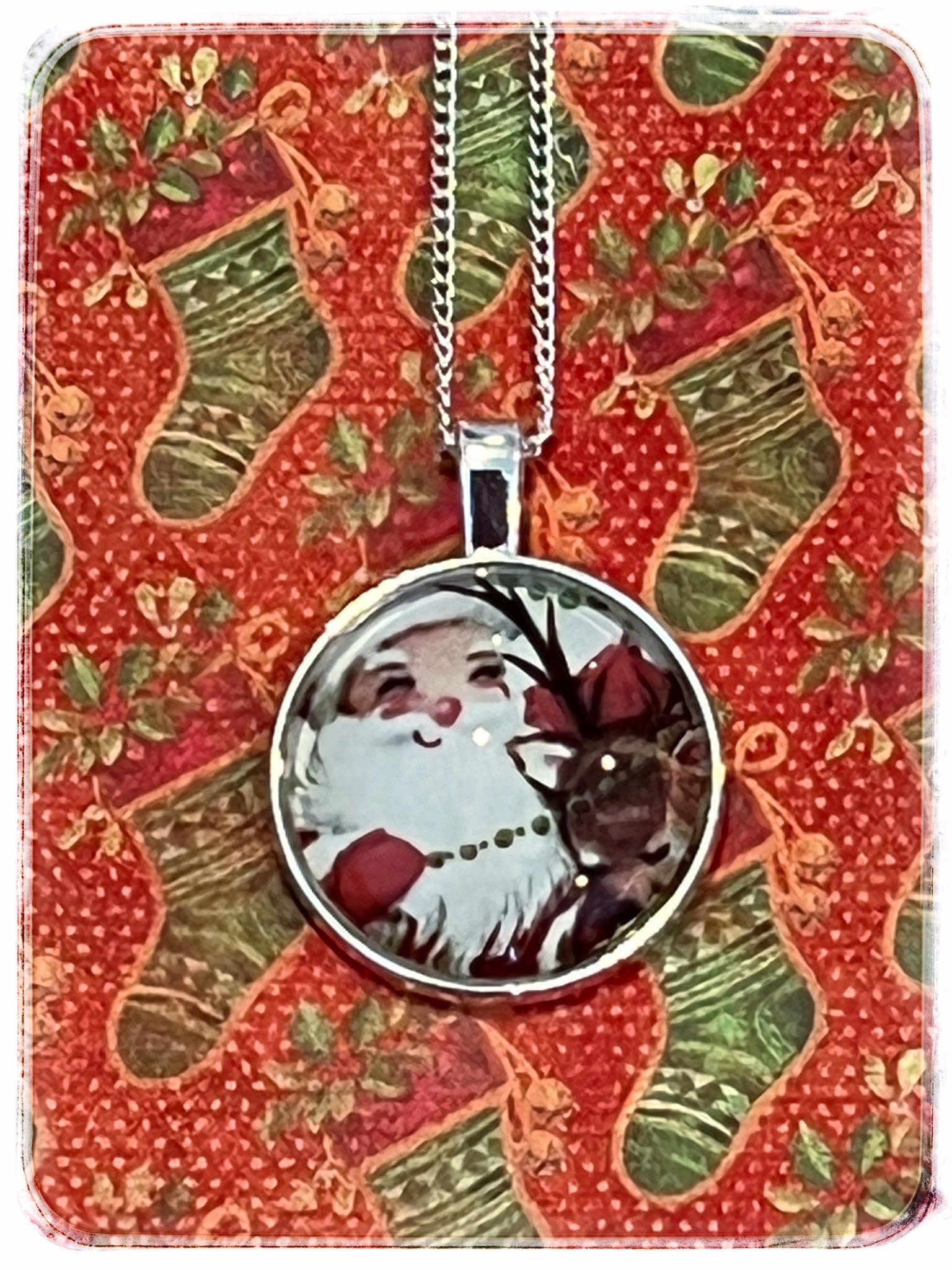 Santa Pendants - Etsy