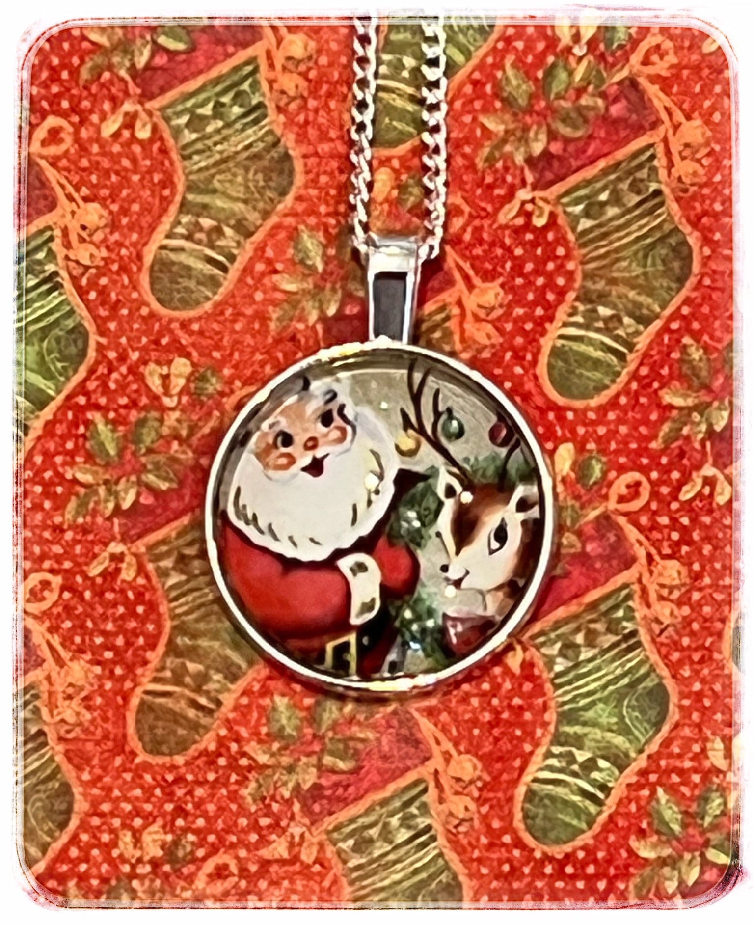 Santa Pendants - Etsy