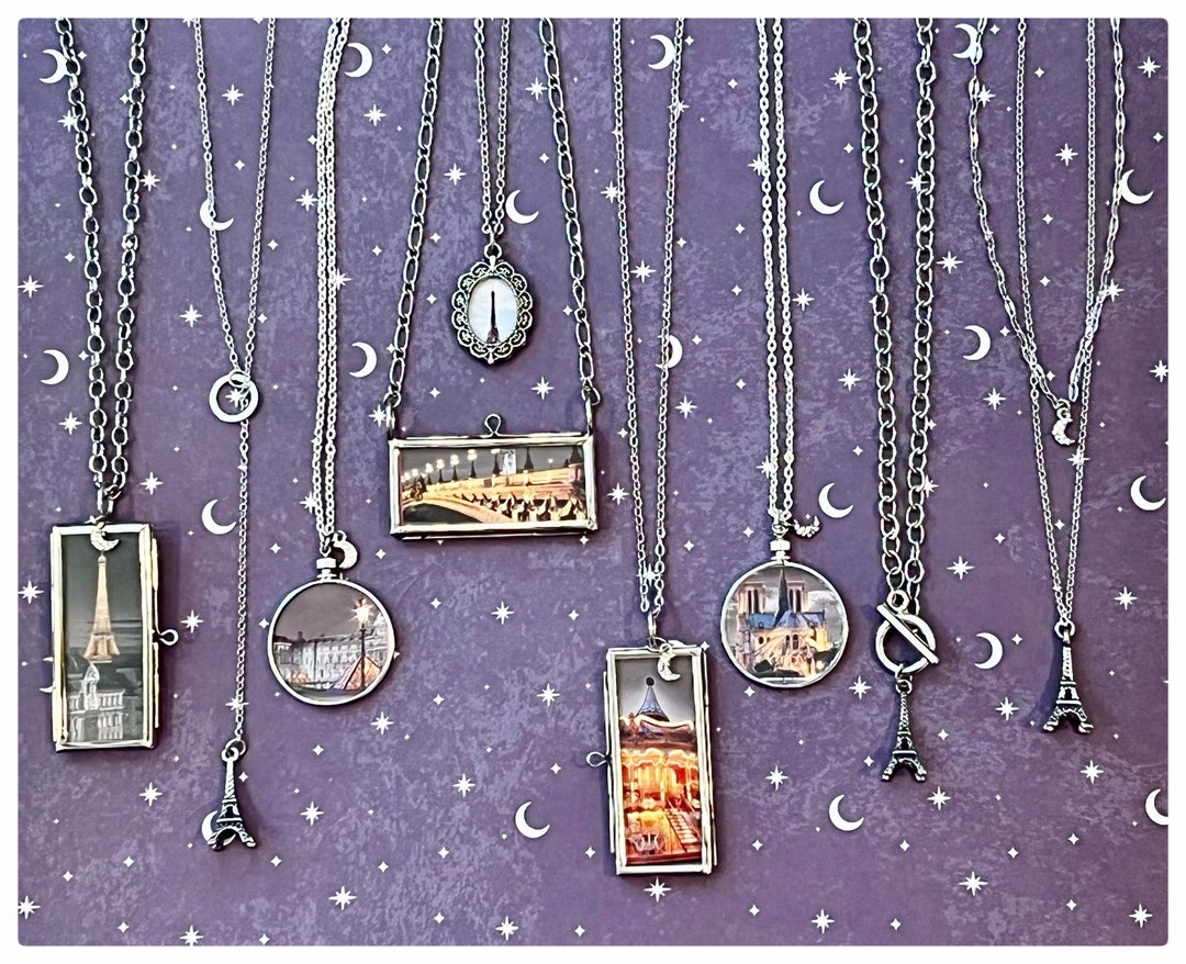 Eiffel Tower Paris at Night Lockets - Etsy