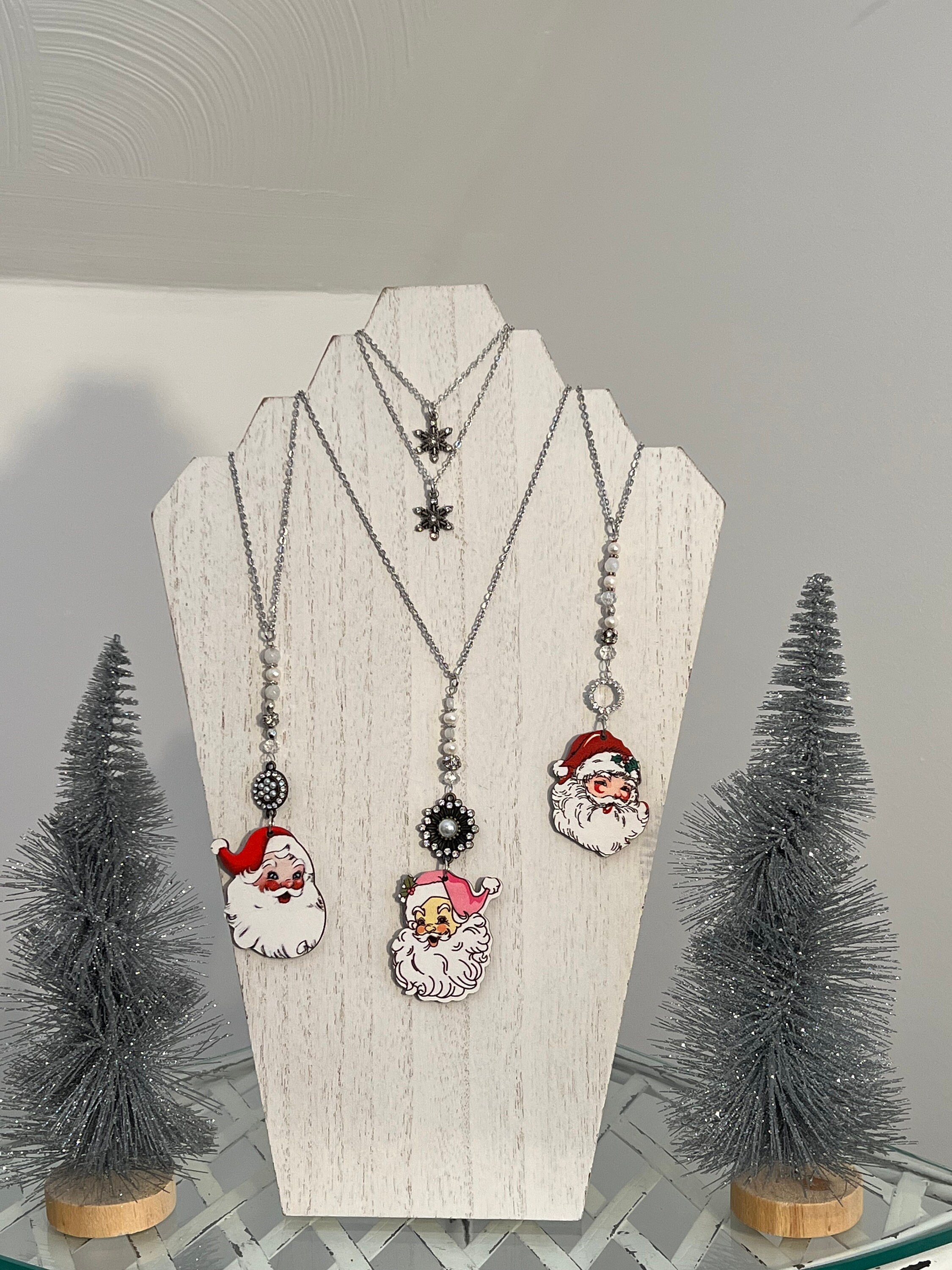 Beaded Santa Pendants - Etsy