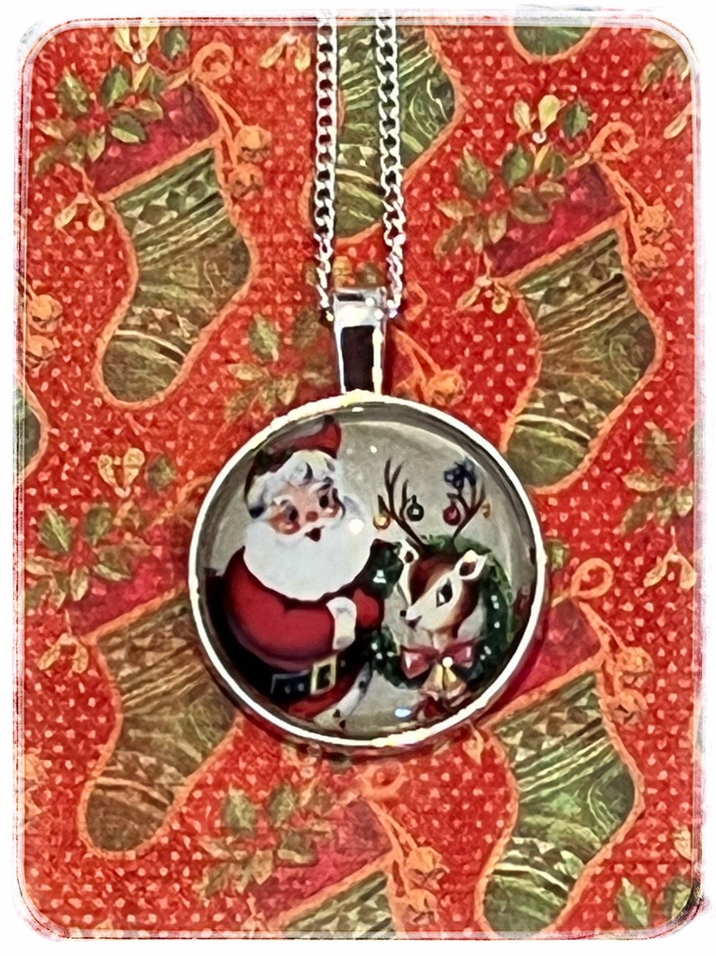 Santa Pendants - Etsy