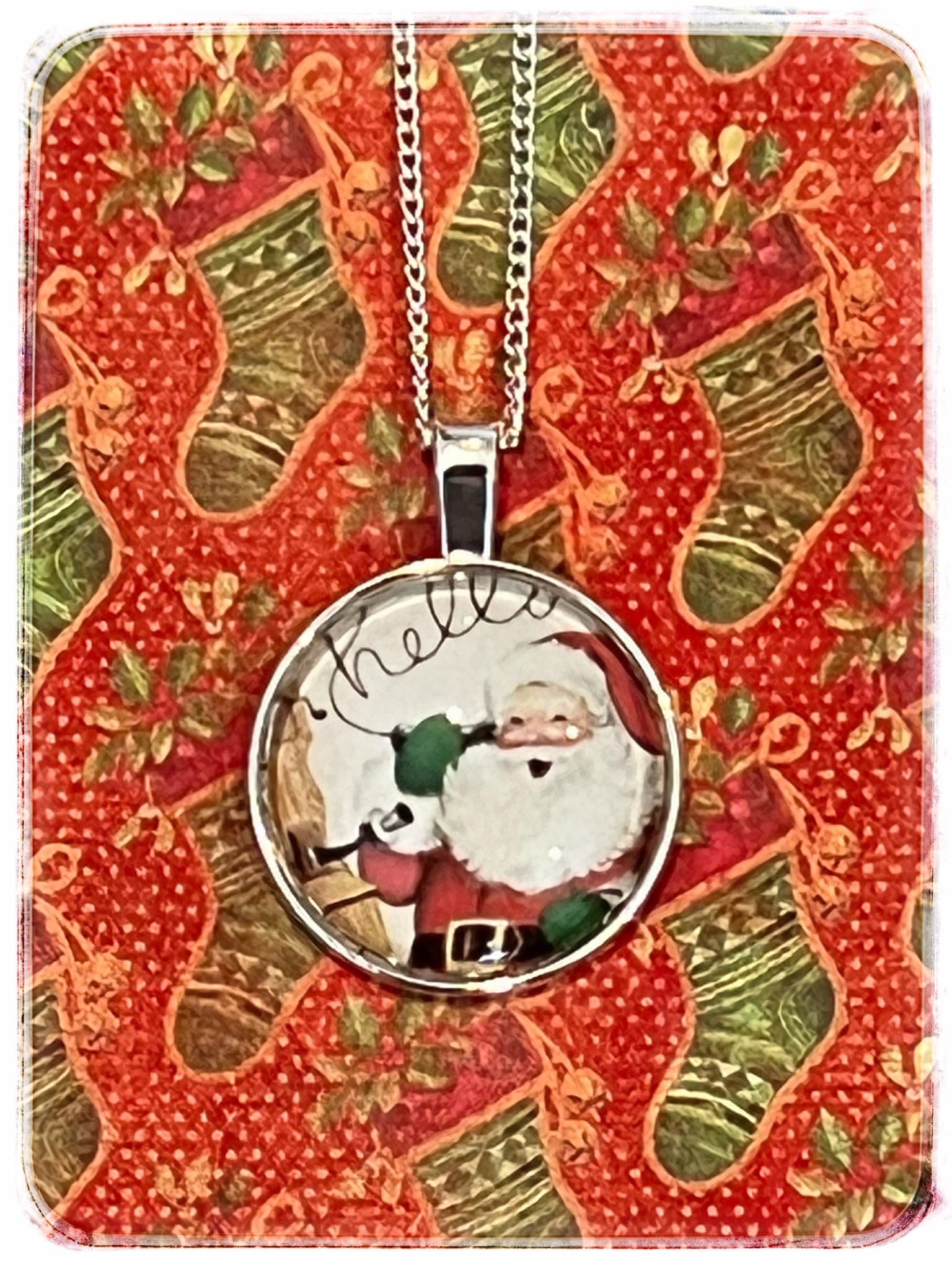 Santa Pendants - Etsy