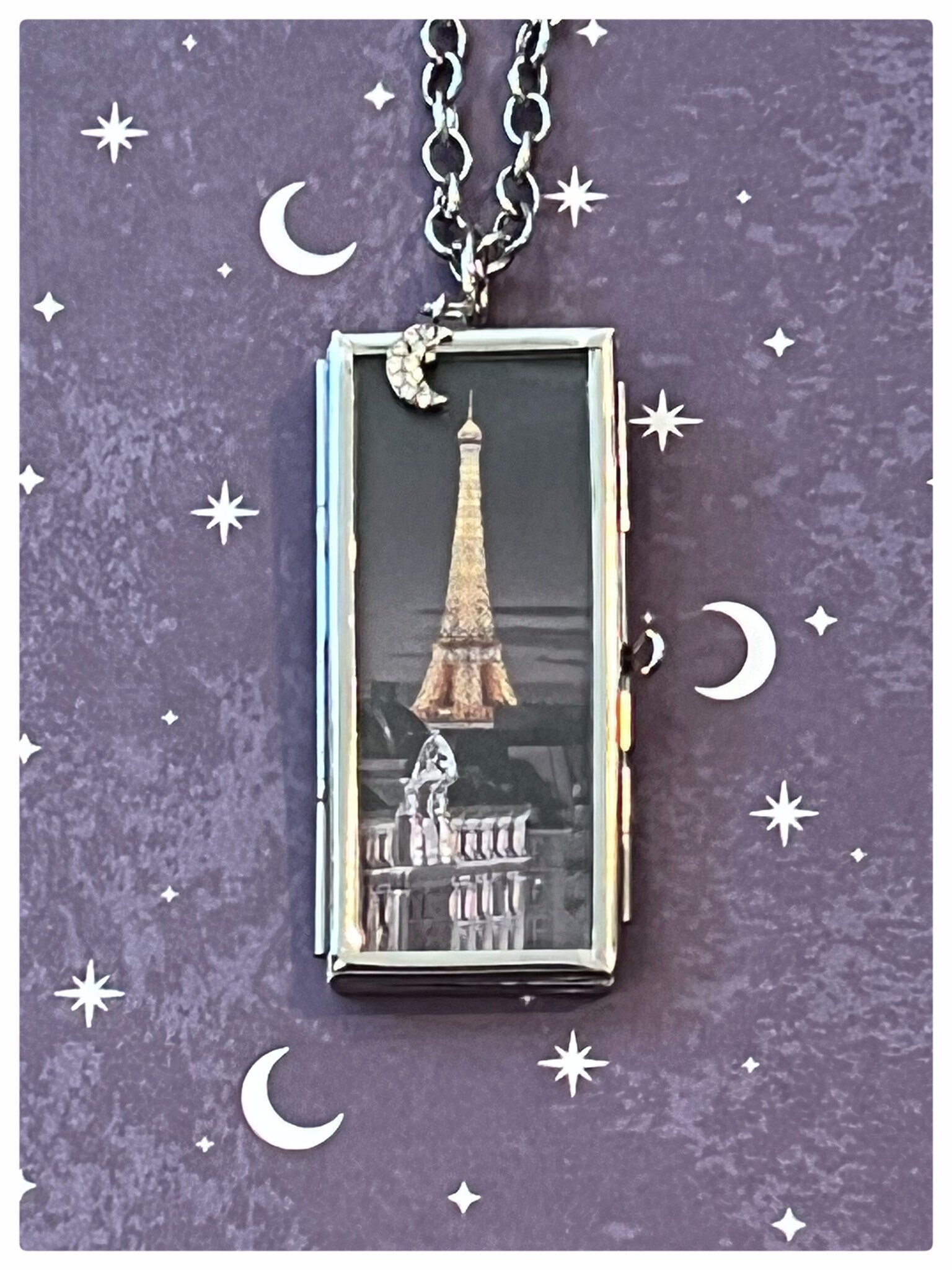 Eiffel Tower Paris at Night Lockets - Etsy