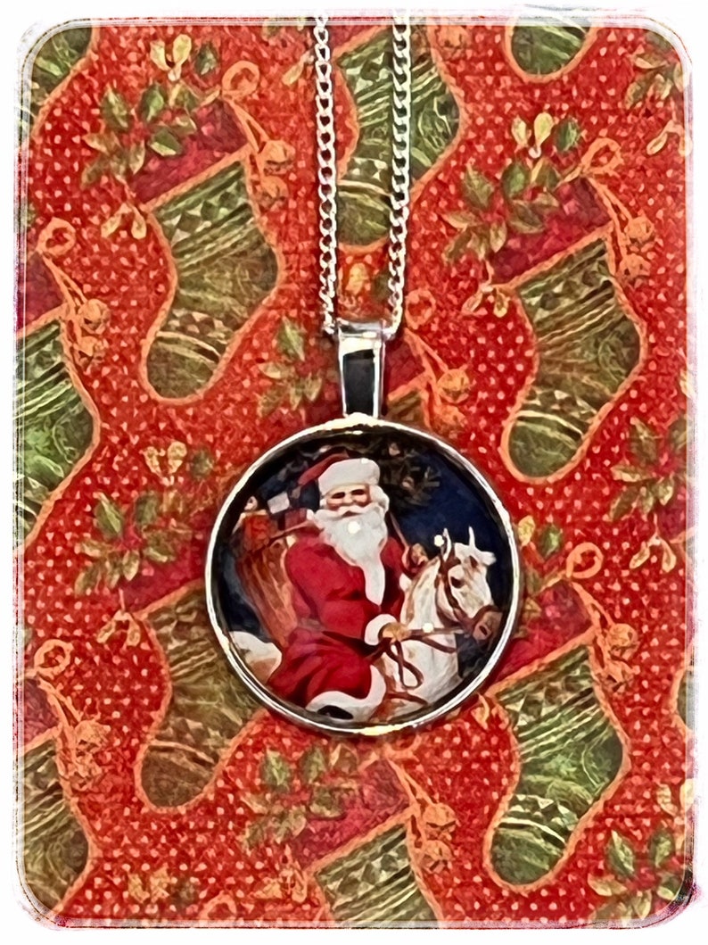 Santa Pendants - Etsy