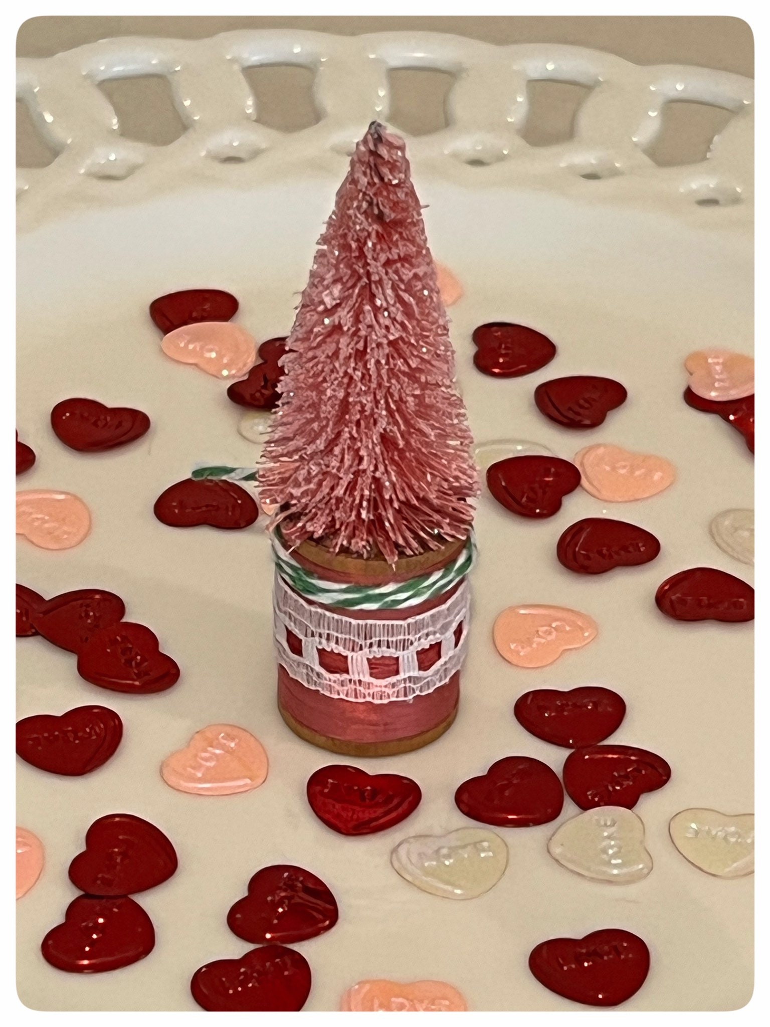 Vintage Thread Spool Valentine Trees - Etsy