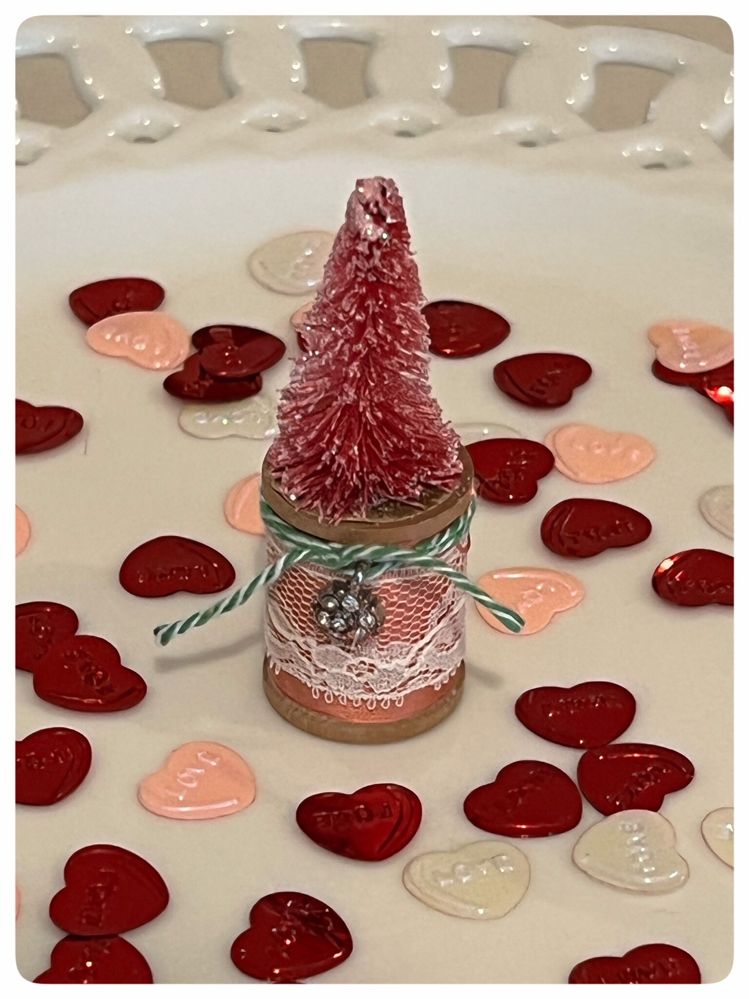 Vintage Thread Spool Valentine Trees - Etsy