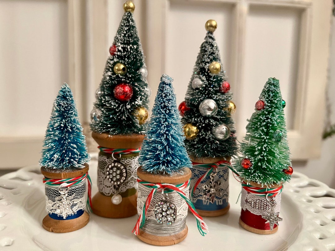 Christmas Vintage Spool Trees - Etsy