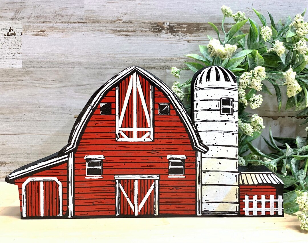 Wooden Barn Shelf Sitter, Farmhouse Decor - Etsy