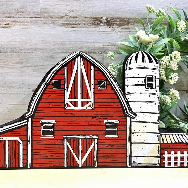 Red Farmhouse Decor - Etsy