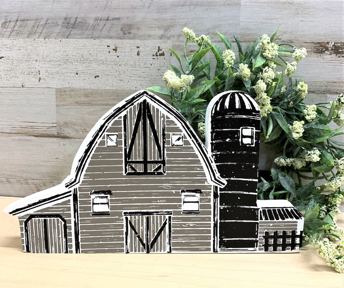 Wooden Barn Shelf Sitter Farmhouse Decor | Etsy
