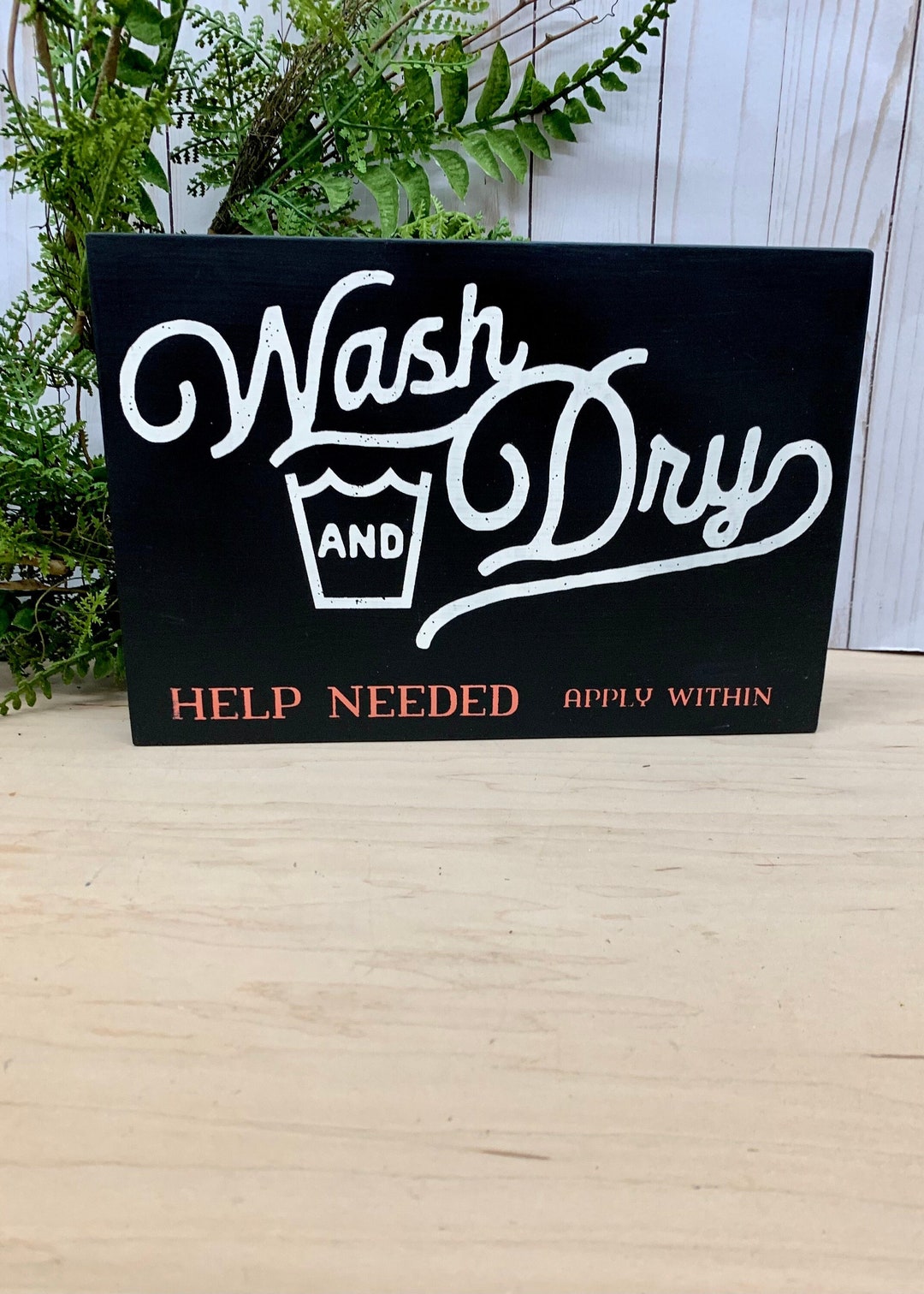 Wash and Dry Sign Dry Black Wood Wash & Dry Laundry Sign - Etsy