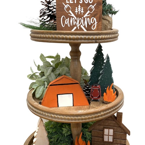 Camping Tiered Tray Set - Etsy