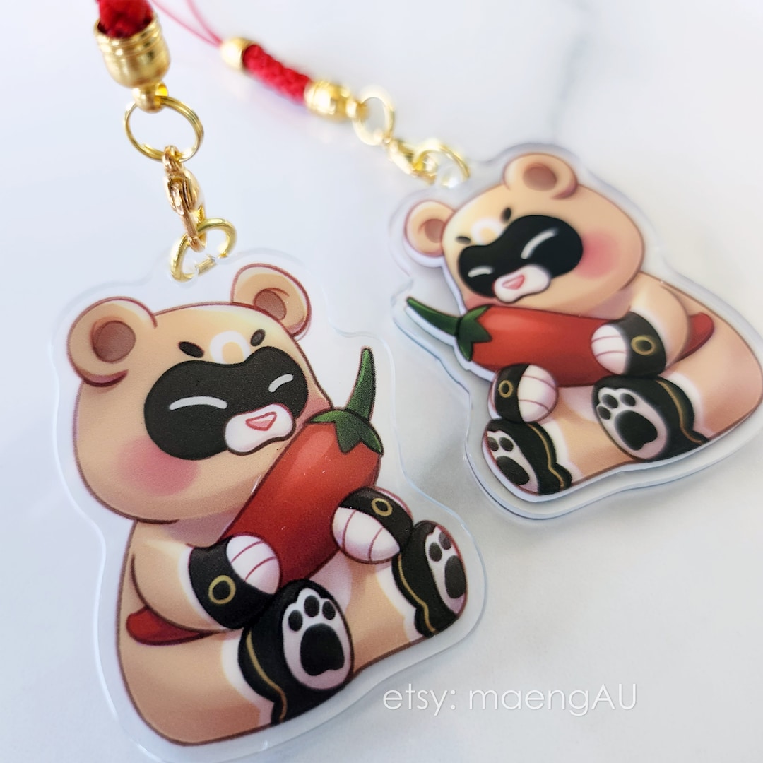 Genshin Impact Marchosius / Guoba Bear Acrylic Charm - Etsy
