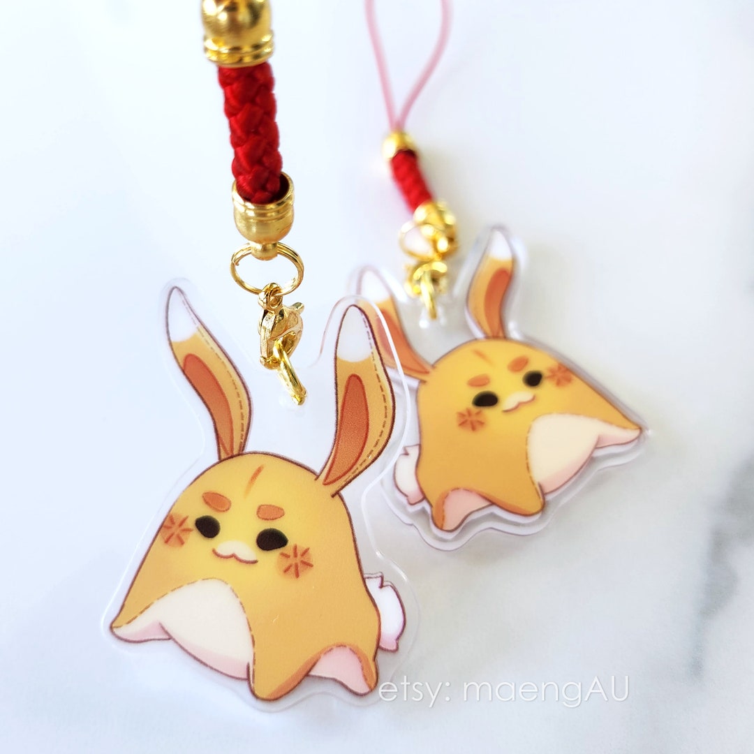 Genshin Impact Yuegui Bunny Acrylic Charm - Etsy