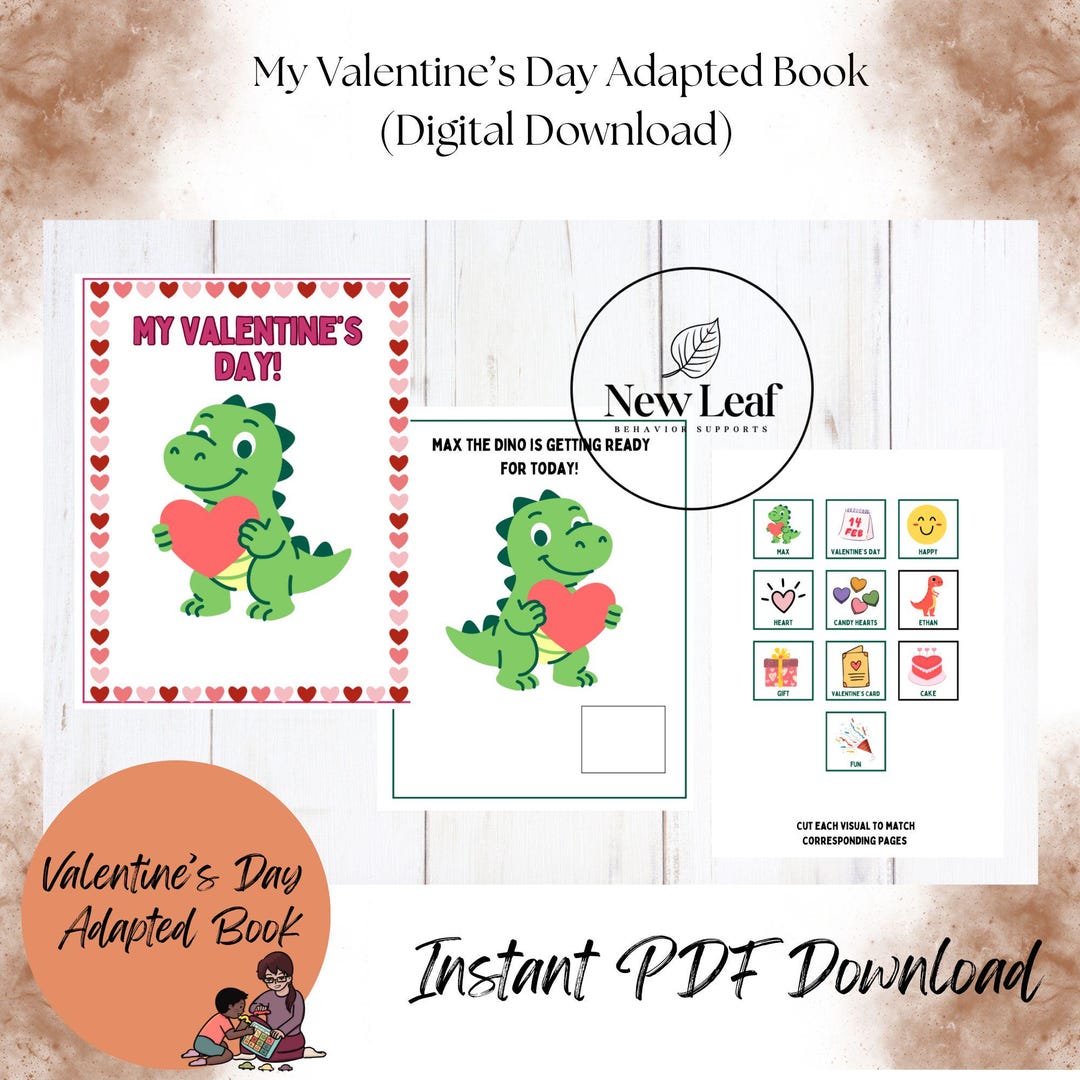 Valentine's Day| Adapted Book | Special Education | Speech - Etsy
