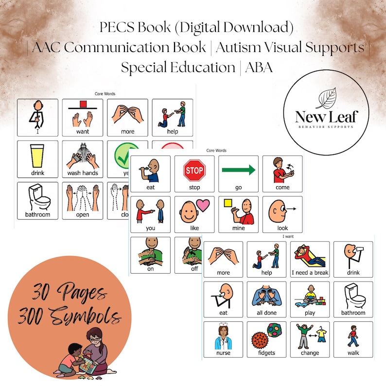 PECS Book (digital Download) | Autism Communication | Picture/special ...