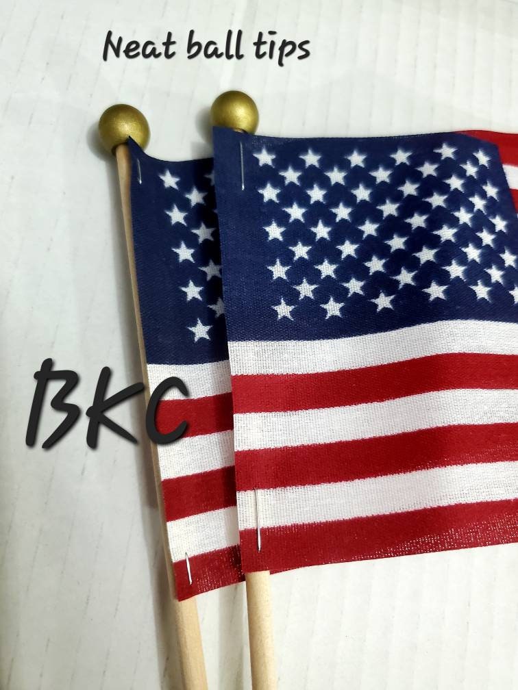 Mini American Flags, Hand Held American Flags on Sticks, (set of 2) - Etsy