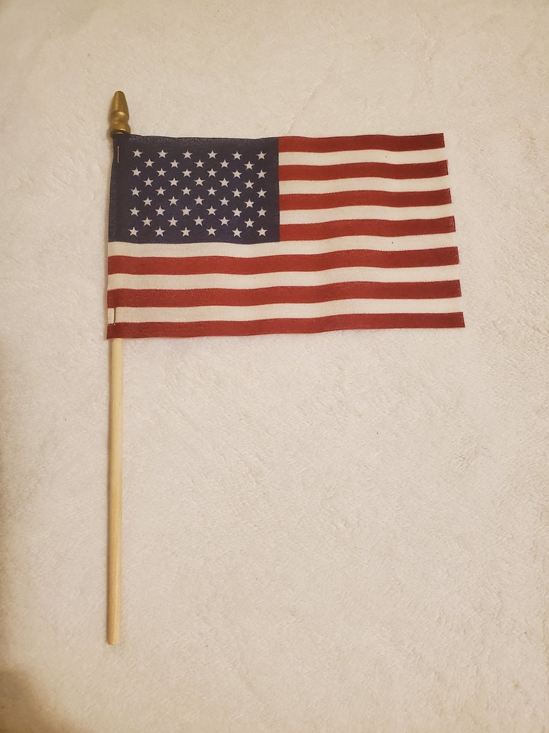 Mini American Flags, Hand Held American Flags on Sticks, (set of 2) - Etsy