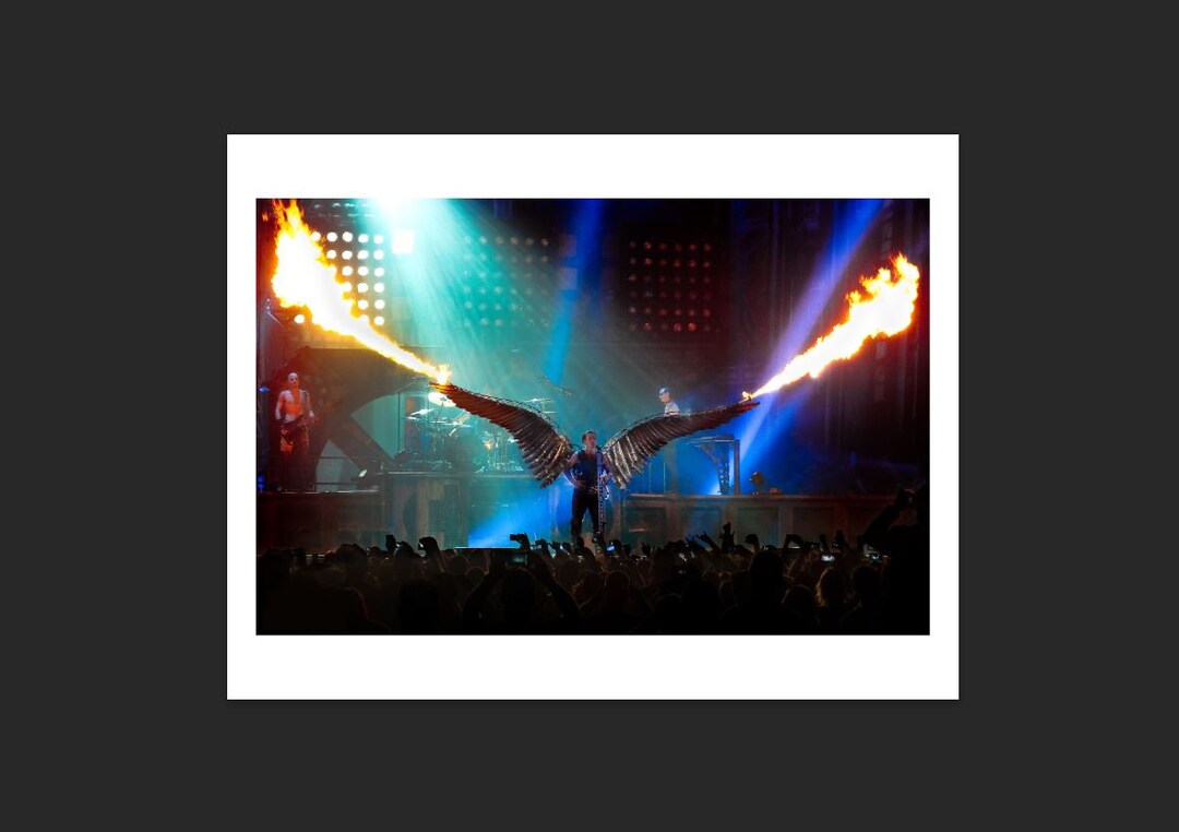Metal Angel on Fire 17" X 22" Feuer Frei Poster Print Tour Ich Will - Etsy