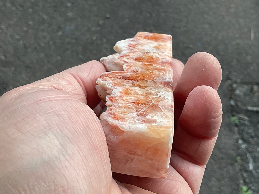 144g wolf Teeth Orange Calcite Generator 4B - Etsy