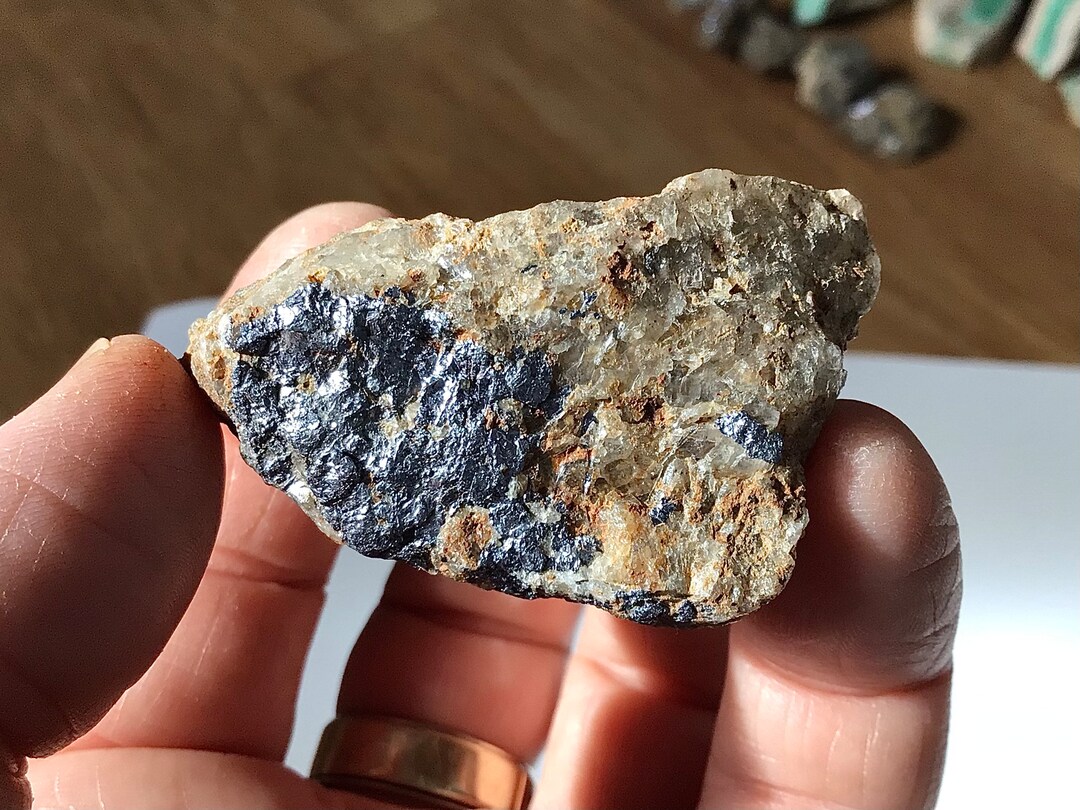45g Australian Molybdenite Specimen 1E - Etsy