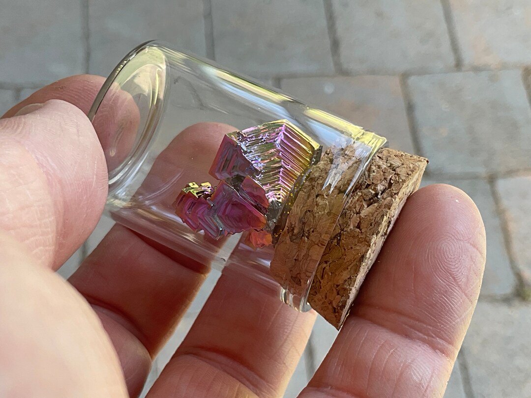 Bismuth Specimen Display Bottle 2C - Etsy