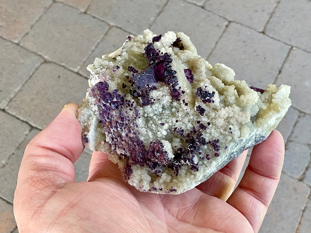 453g QR Code Fluorite Specimen D - Etsy