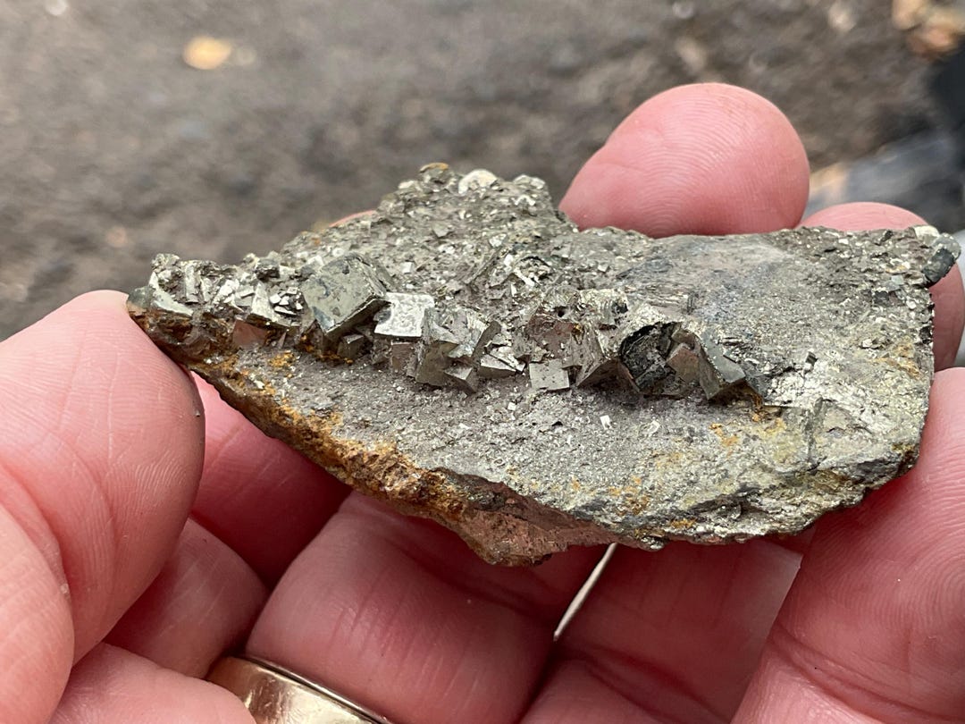 44g Cubic Pyrite on Solid Pyrite Matrix Specimen 1B - Etsy