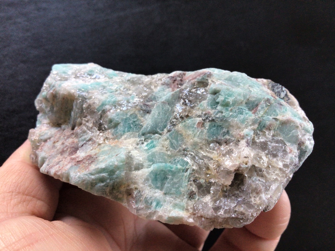 300g Amazonite Rough Chunk With Red Hematite Staining 1A - Etsy