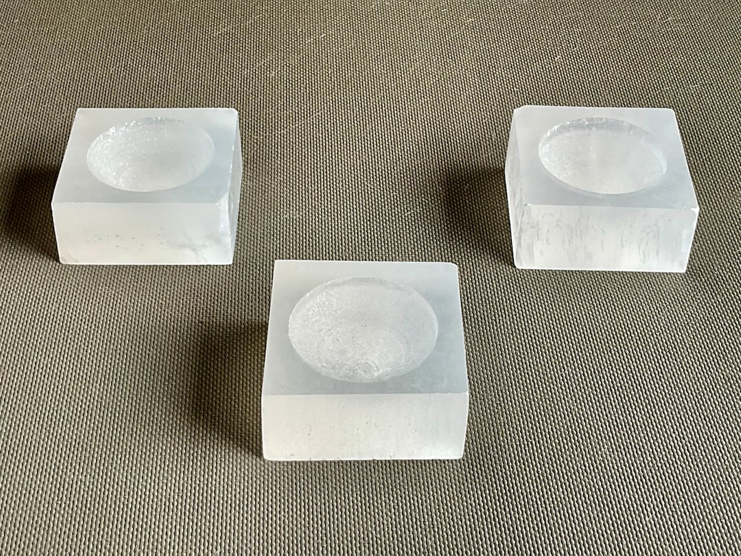 Square Selenite Sphere Holders - Etsy