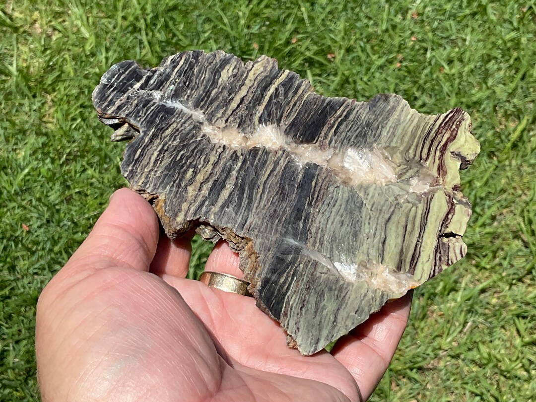 149g Hydrothermal Quartz Vein Through Rhyolite Slab B - Etsy