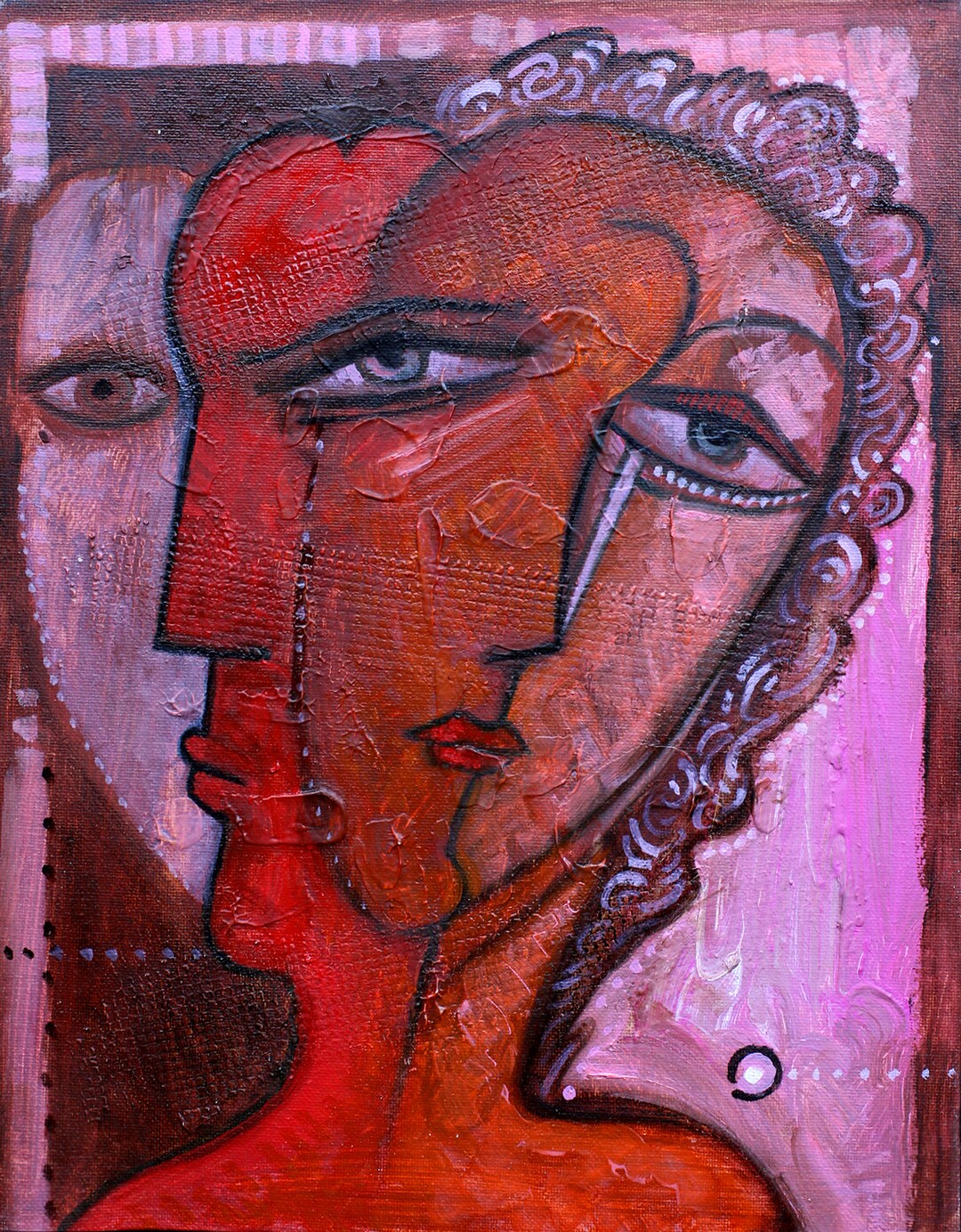 Large Print on Canvas, Large Wall Art Cubist Painting Impressionism ...