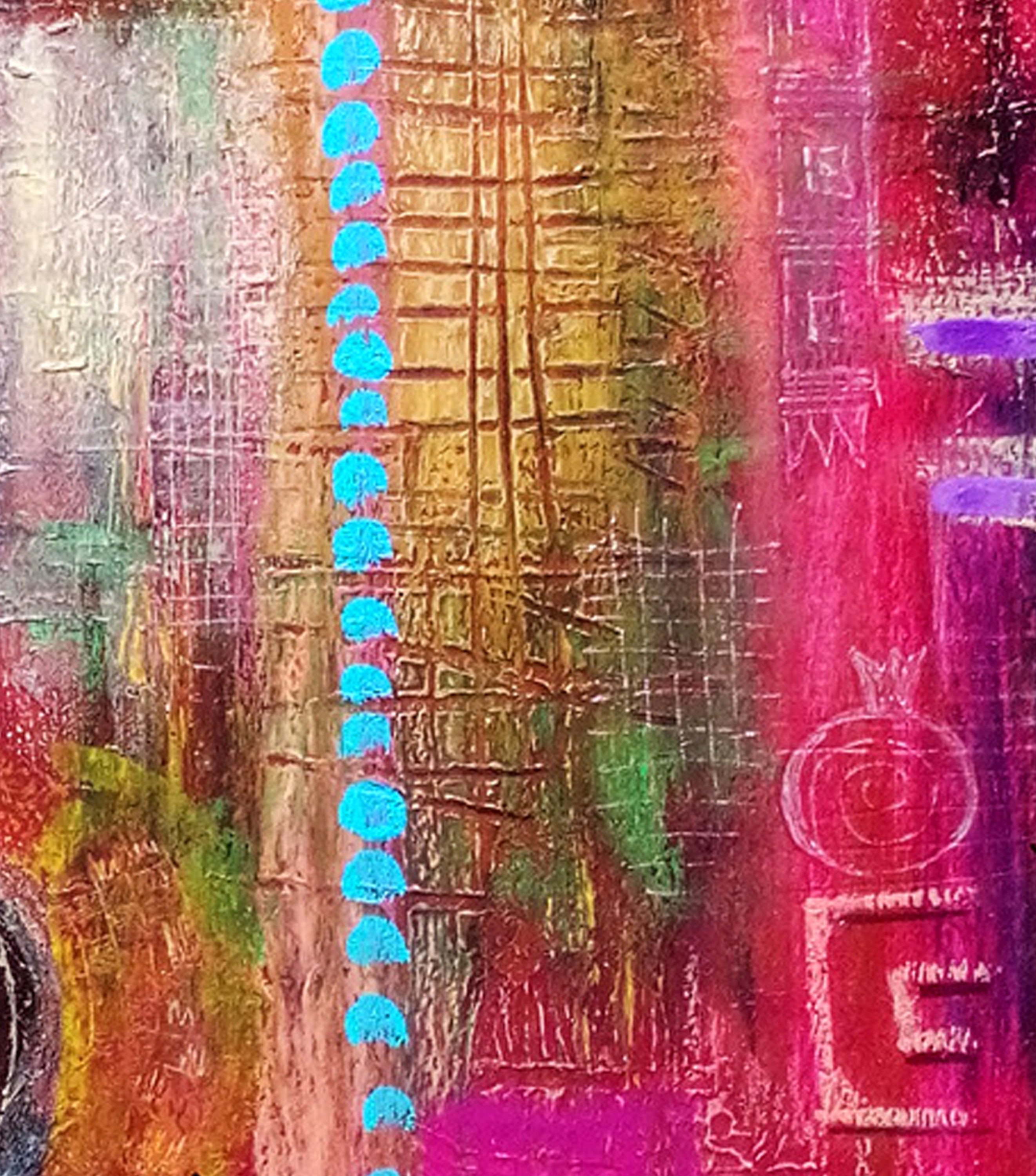 Large Abstract Original Painting "nostalgia" Acrylic, Mix Media on ...