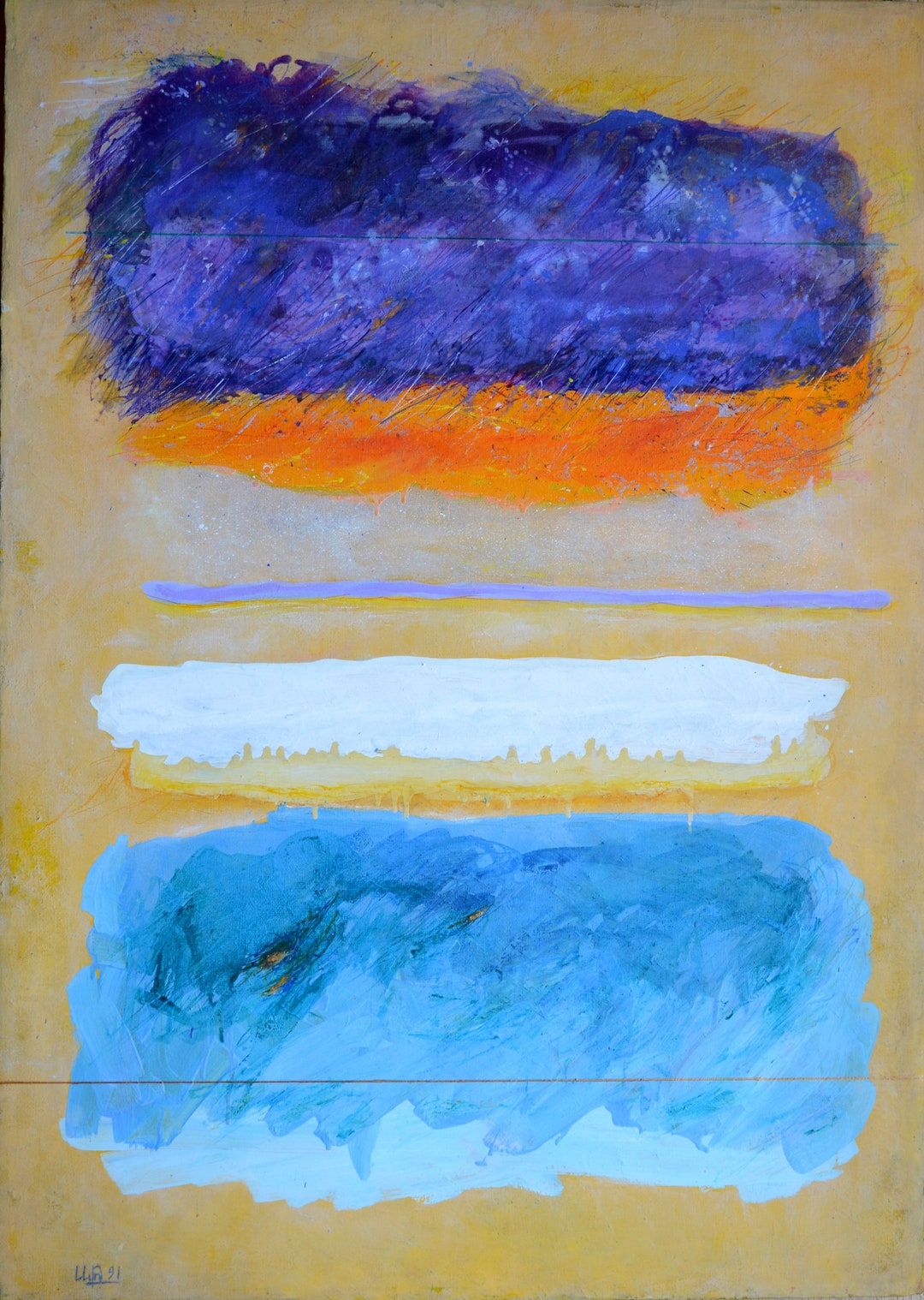 Large Wall Art Original Painting abstract 43 Expressionism Oil on ...