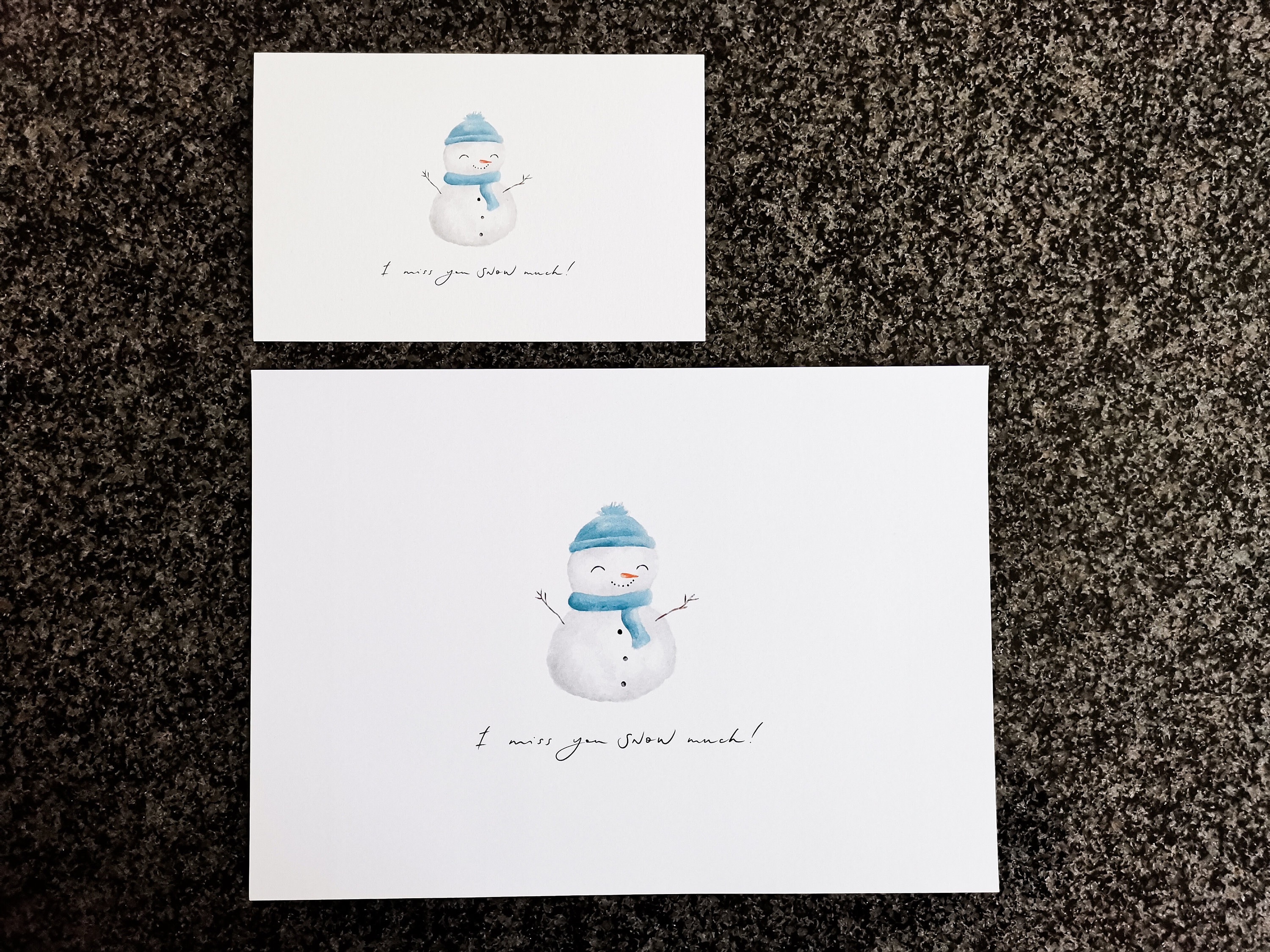 I Miss You SNOW Much! | Winter | Snowman | Quirky | Punny | Cute ...