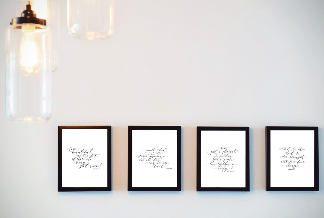 Collection 1: Bible Verses | Large Prints | Lettering | Faith Print ...