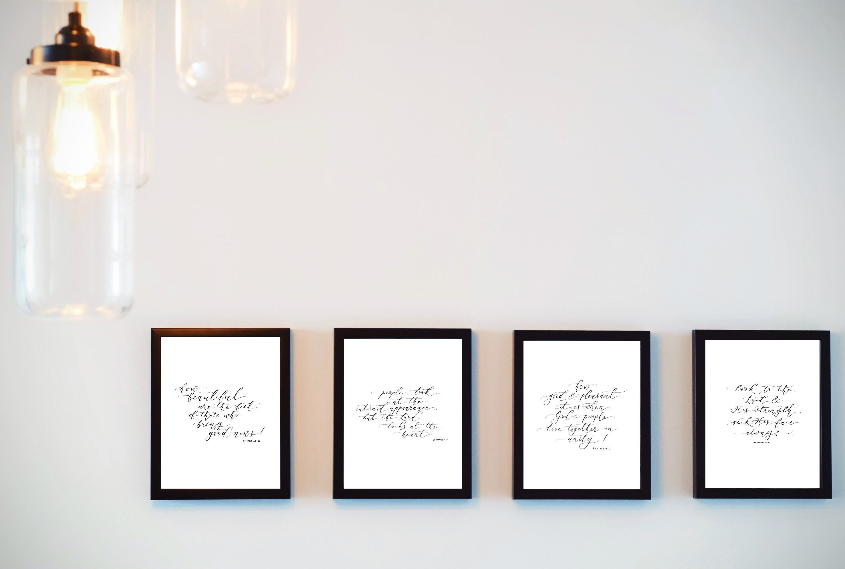 Collection 1: Bible Verses Large Prints Lettering Faith - Etsy