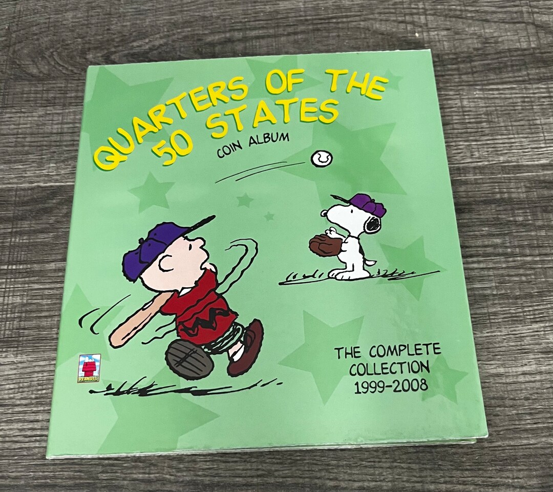 Peanuts Snoopy Quarters of 50 States Coin Album Complete Collection ...