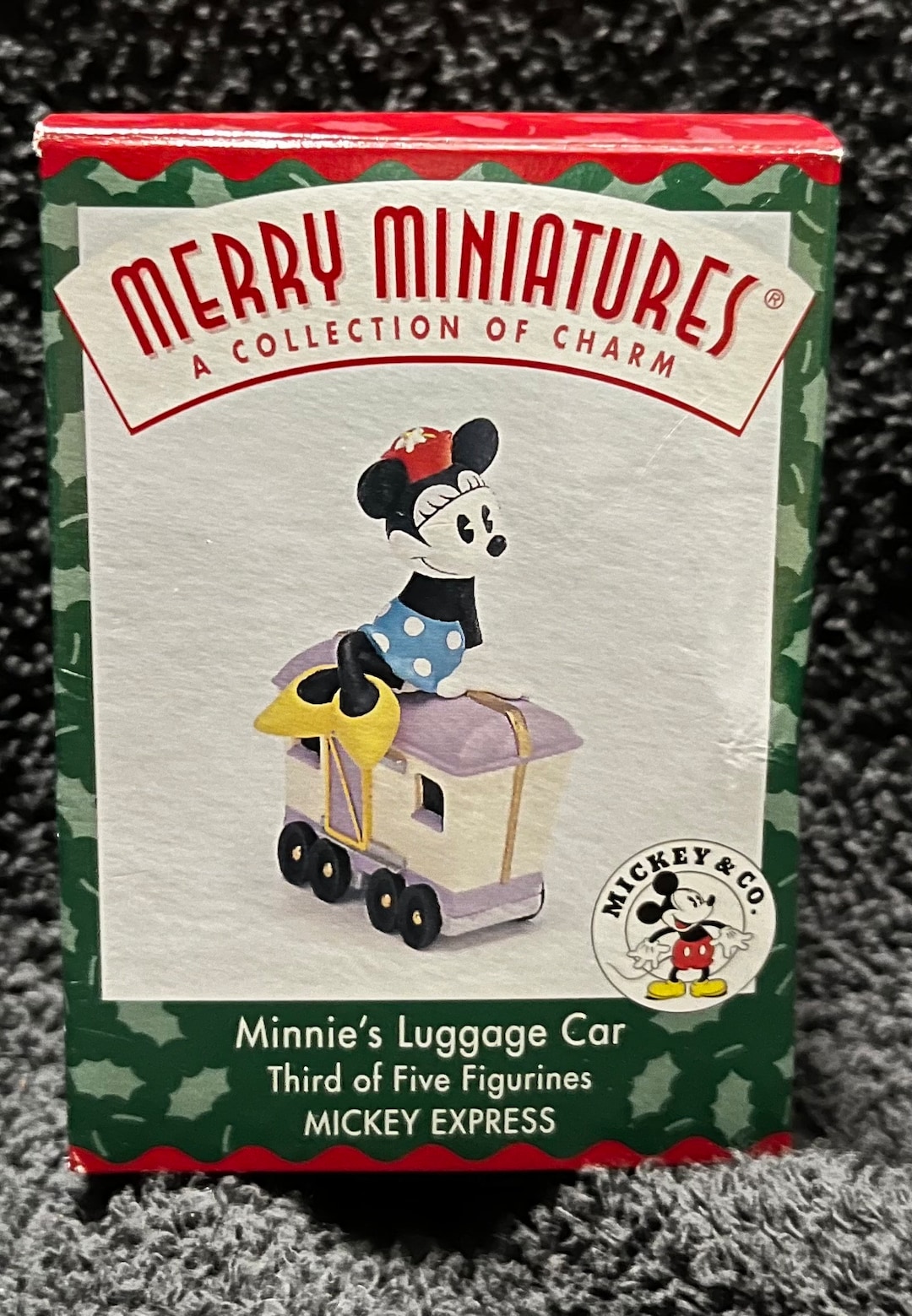 Hallmark Merry Miniatures Disney Minnie Mouse Train 1998 New in Box - Etsy