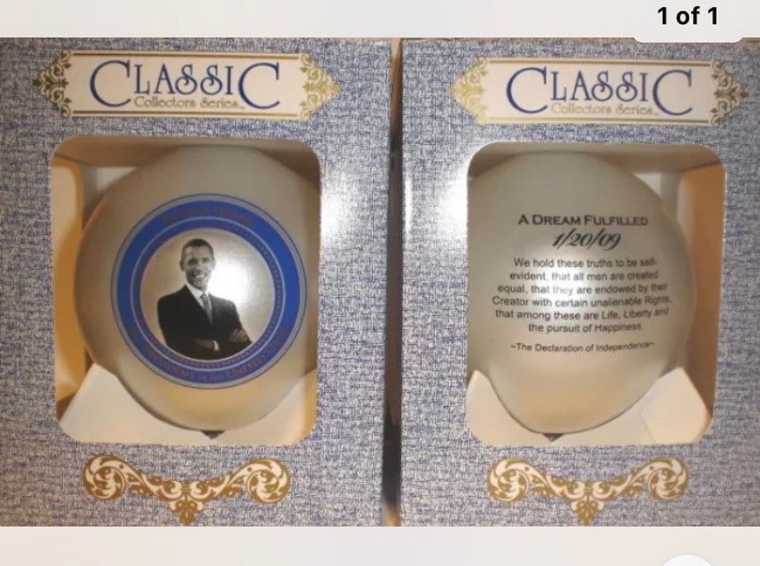 Barack Obama Inaugural Commemorative Christmas Ornament - Etsy