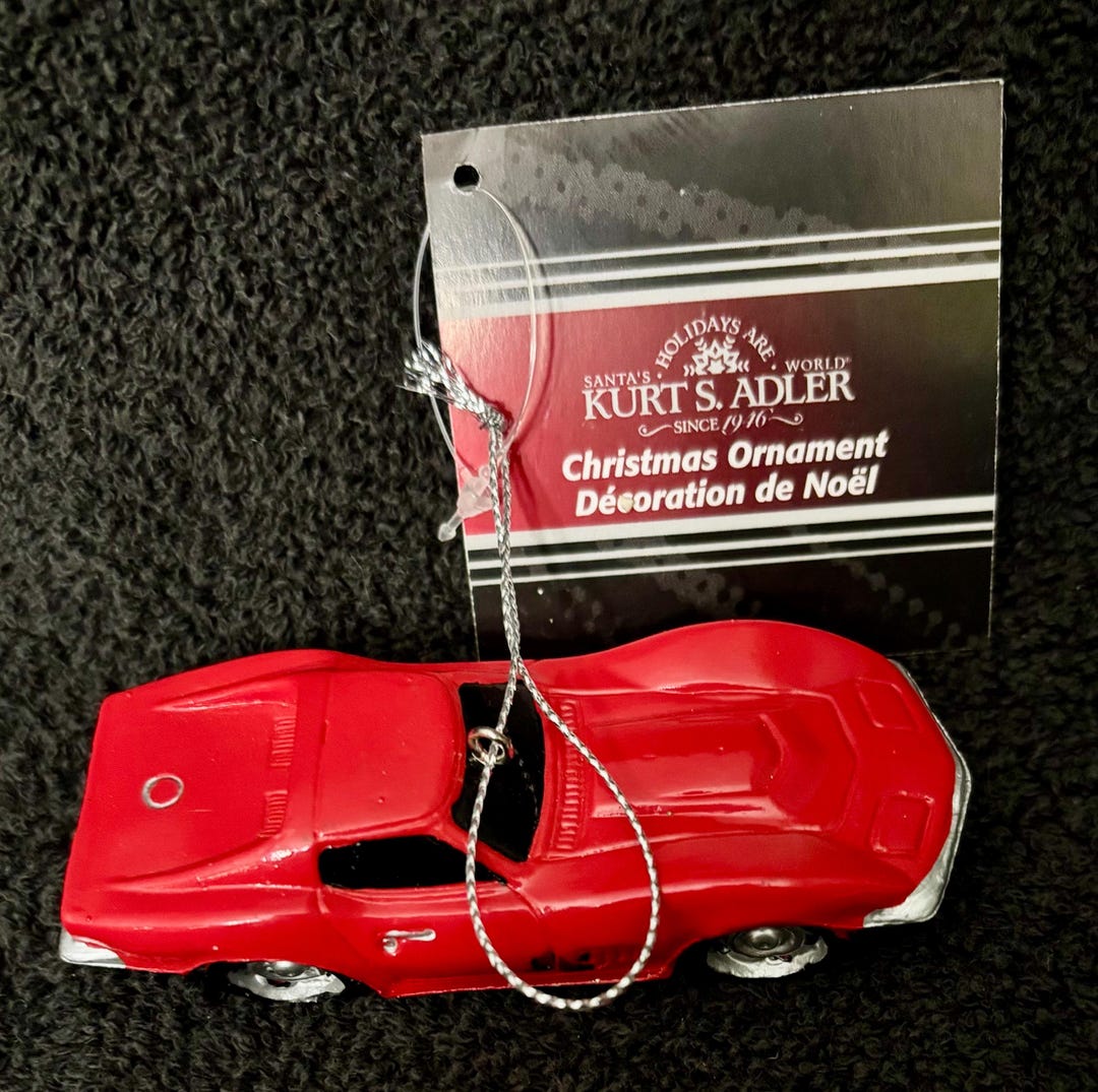 Vintage Chevrolet Corvette Stingray Christmas Ornament New W Tags - Etsy