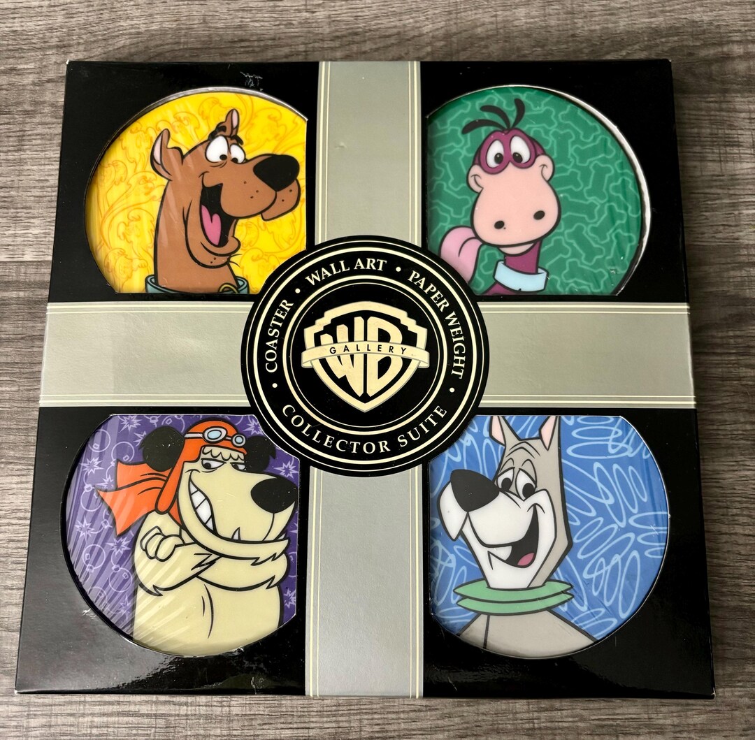Vintage Warner Bros Store Porcelain Wall Art Coaster Paper Weight Hanna ...