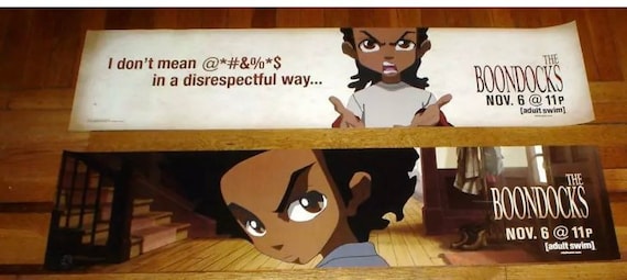 The Boondocks Subway Poster Banner Set of 2 Huey and Riley - Etsy Israel