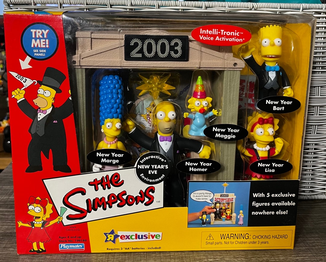 The Simpsons New Year's Eve Environment WOS Playset New in Box ...