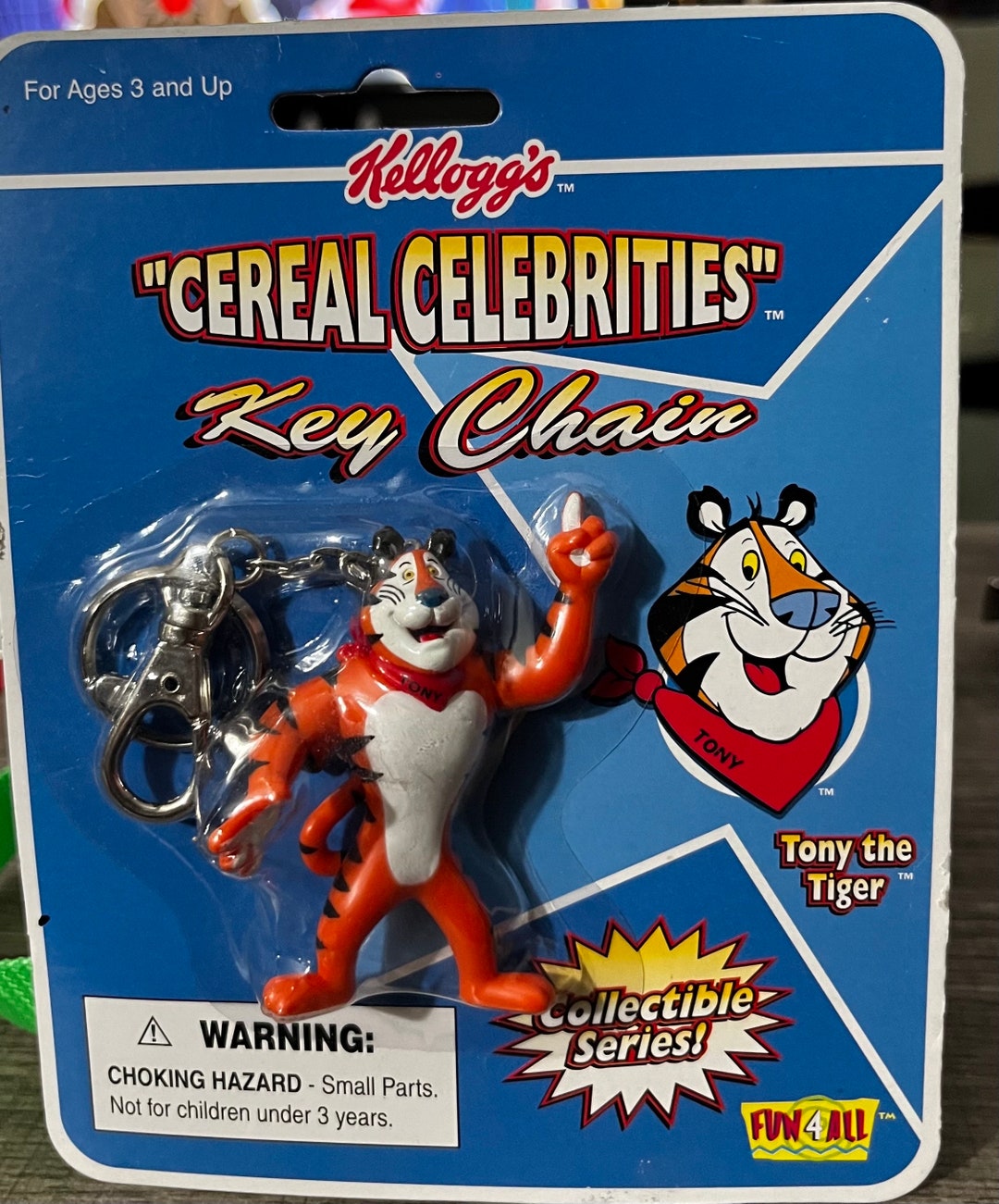 Kellogg's Tony the Tiger Vintage Keychain New on Card - Etsy