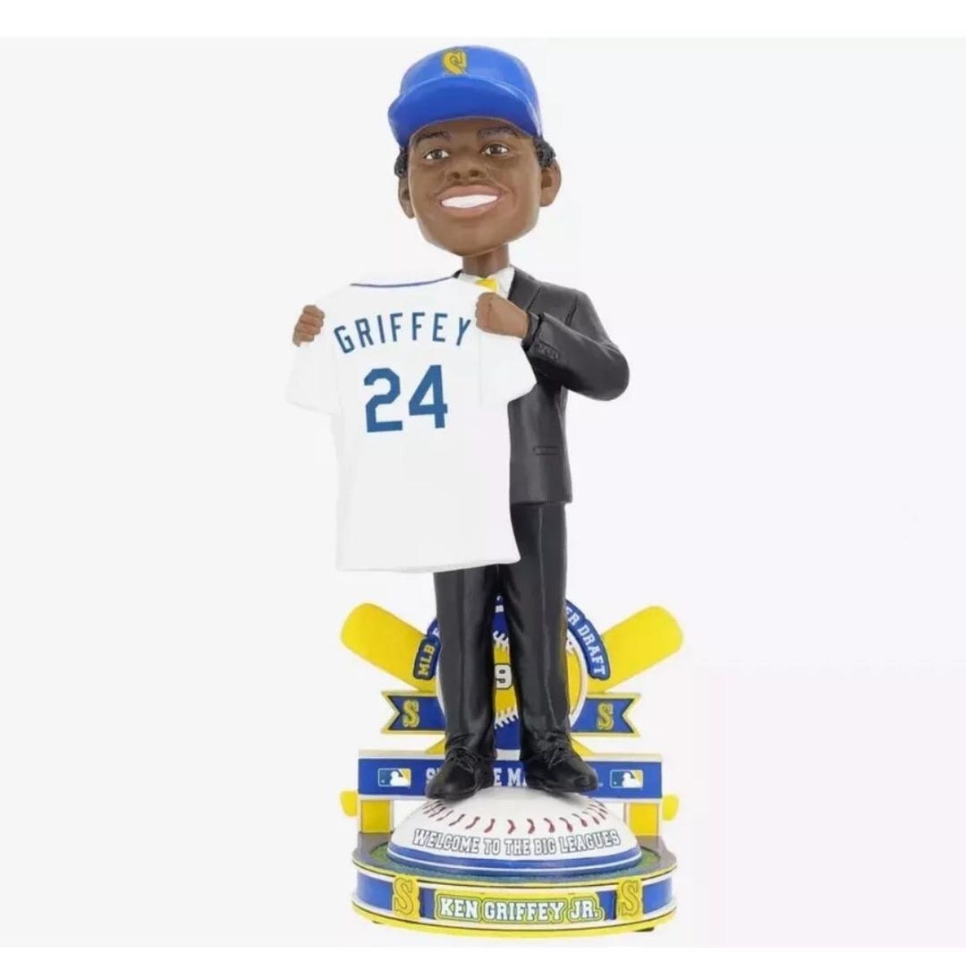 Ken Griffey Jr Seattle Mariners 1987 Draft Pick 10 Inch Bobblehead RARE ...