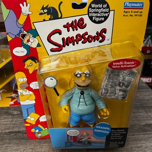 The Simpsons Playmates WOS Grampa Simpson Interactive Figure Series 1 ...
