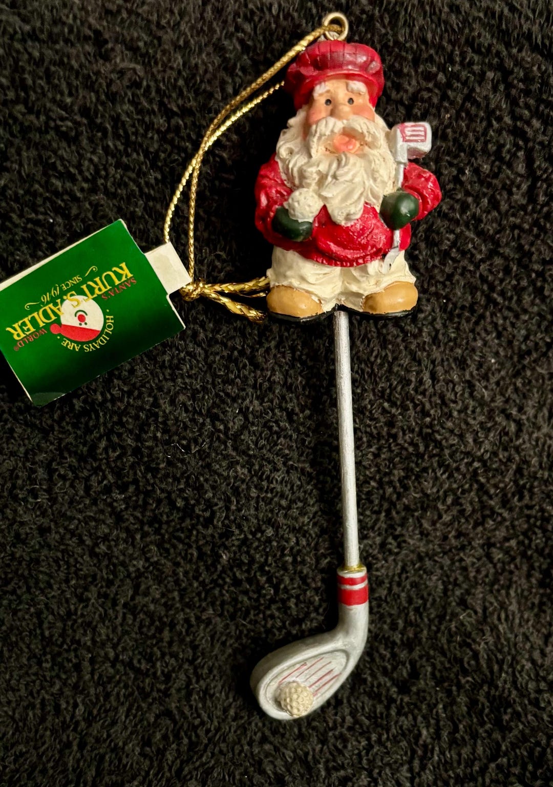 Vintage Santa Golf Club Christmas Ornament New W Tags - Etsy