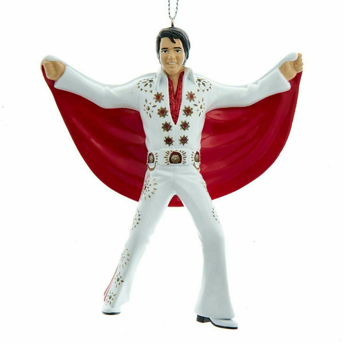 Elvis Presley Red Cape Jumpsuit Christmas Ornament - Etsy